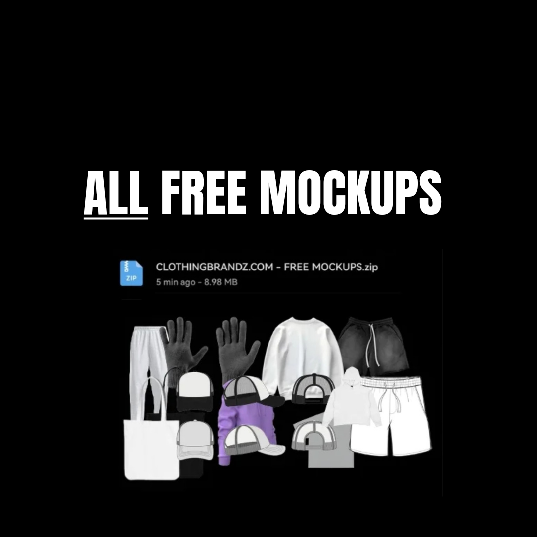 ALL FREE MOCKUPS – ClothingBrandz