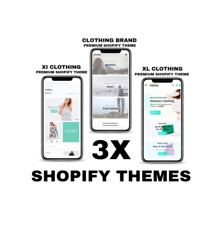 3 SHOPIFY THEMES BUNDLE – ClothingBrandz